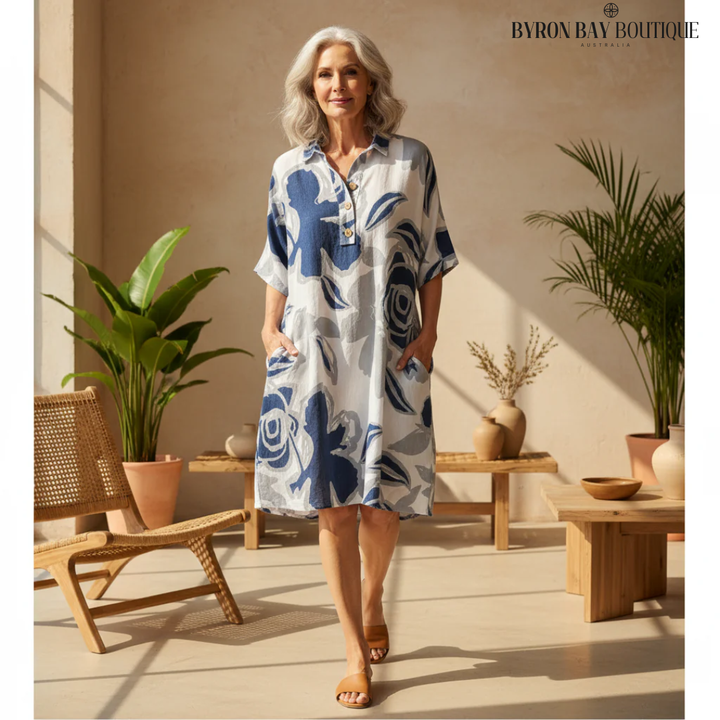 Bianca - Floral Shirt Dress – Kylie & Lisa Brisbane